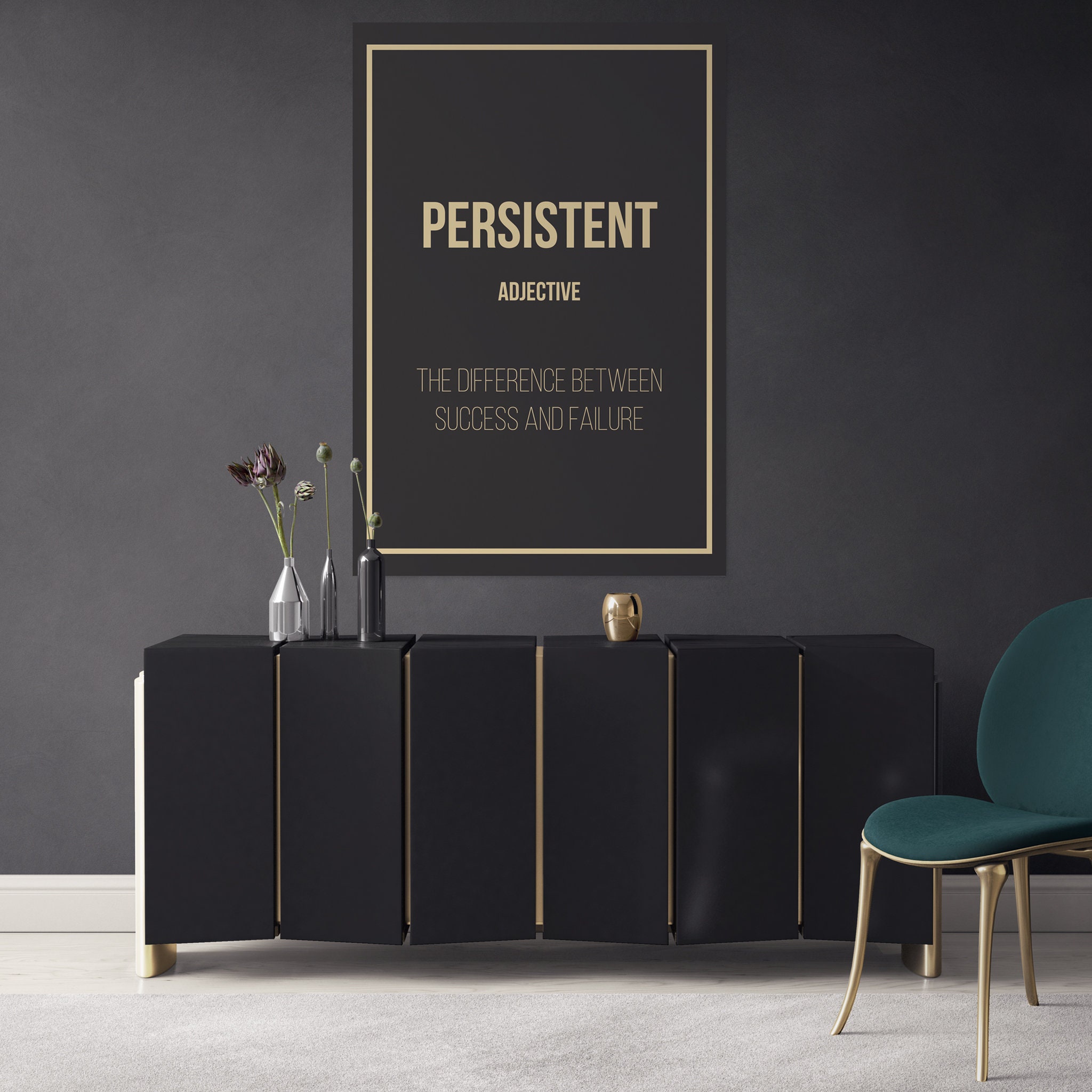 Persistent Definition Motivational Wall Art For Office Etsy persistent-definition-motivational-wall-art-for-office-etsy