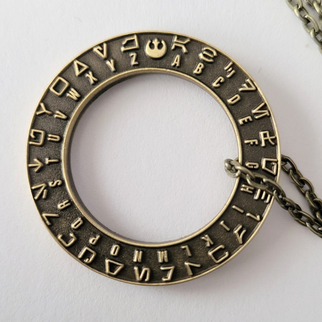 Aurebesh Decoder / the Relic - Star Wars Pendant - Etsy