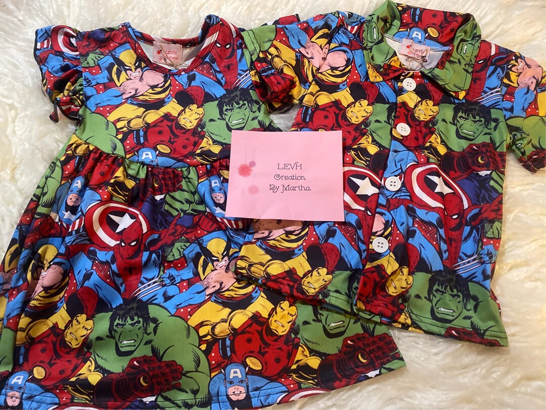 Superhero Inspired Characters Button Down Shirt - Etsy