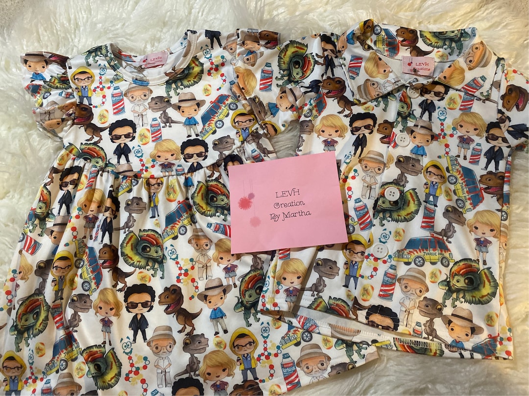 Jurassic Inspired Characters Button Down Shirt - Etsy