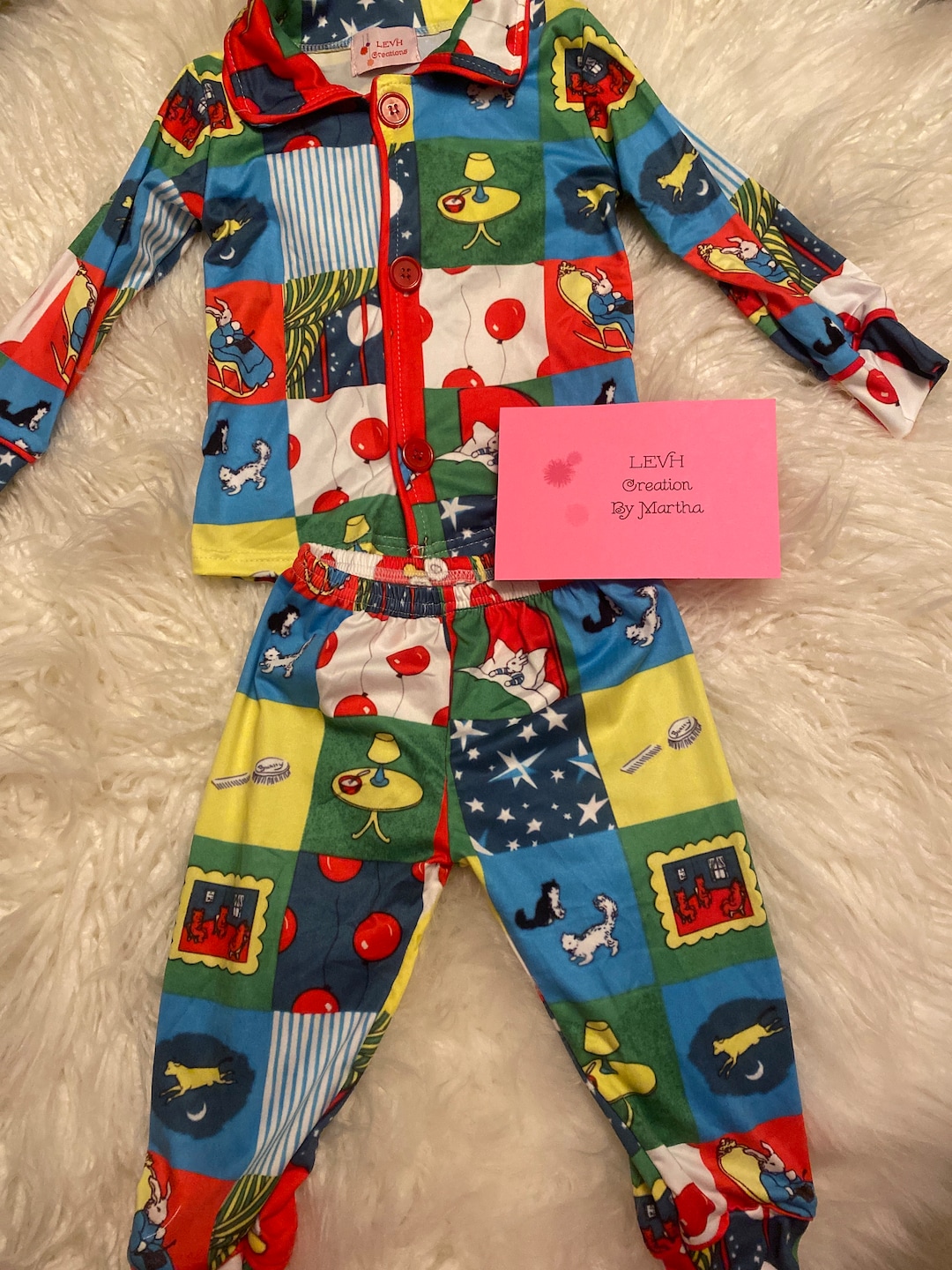 Goodnight Moon Inspired Book Character 2 Piece Pajama Set - Etsy