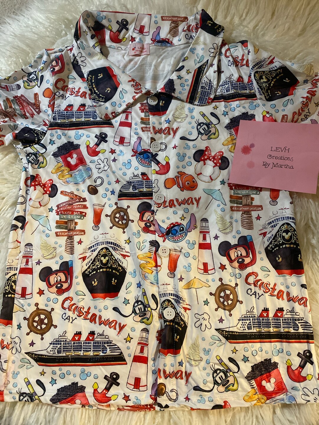 Men’s Castaway Mouse Cruise Inspired Button Down Shirt - Etsy