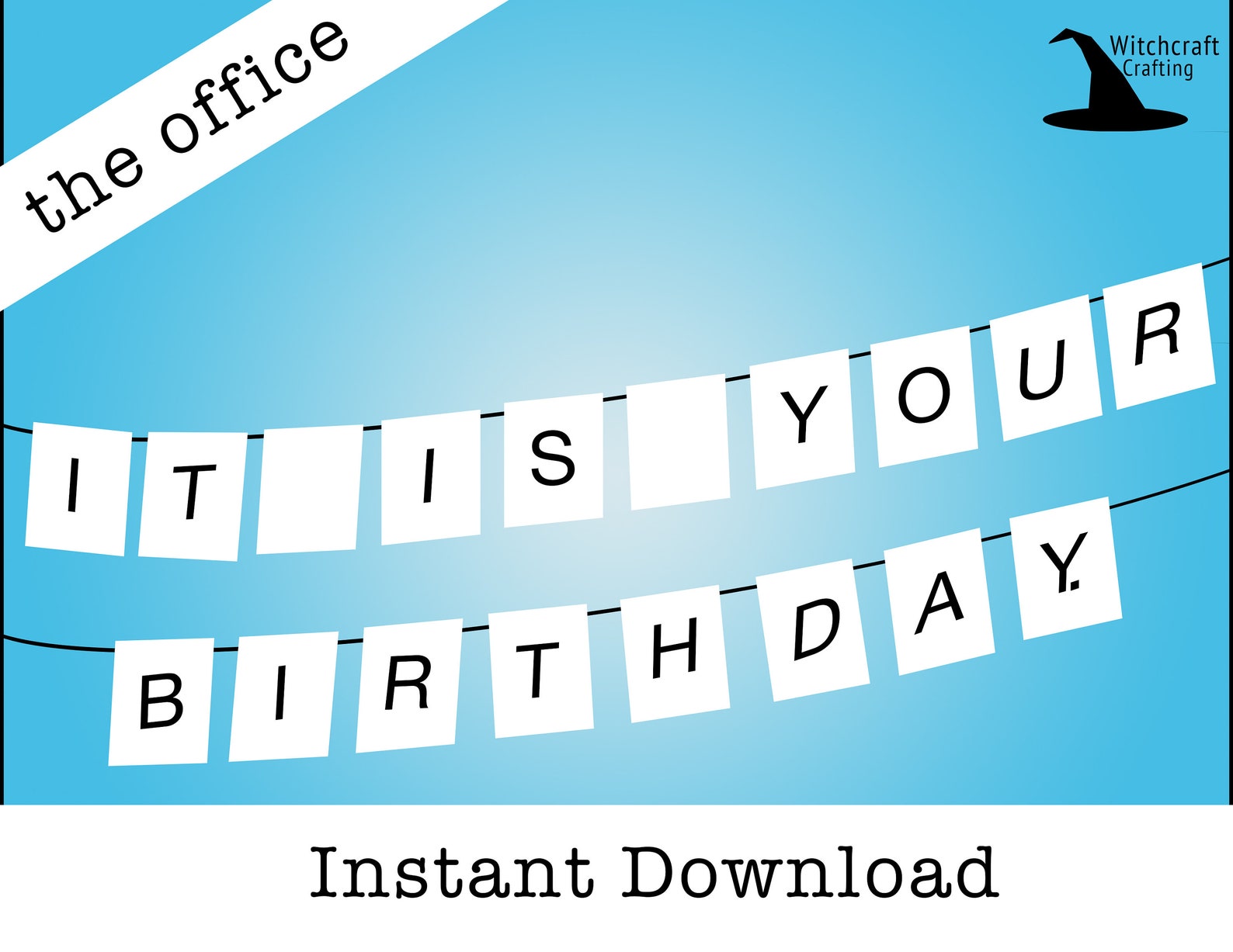 The office printable birthday banner | Etsy