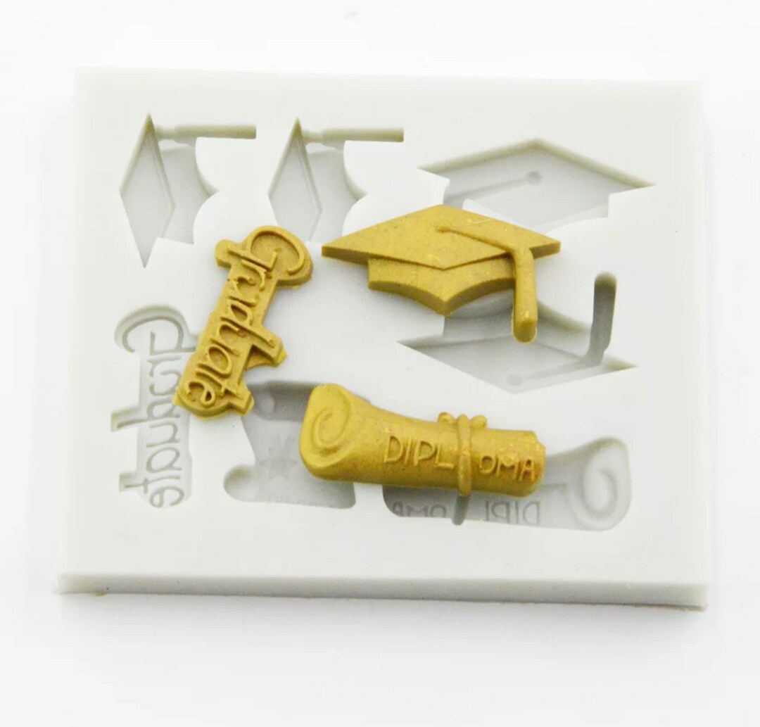Graduation Variety Silicone Mold. Diploma Silicone Mold. - Etsy