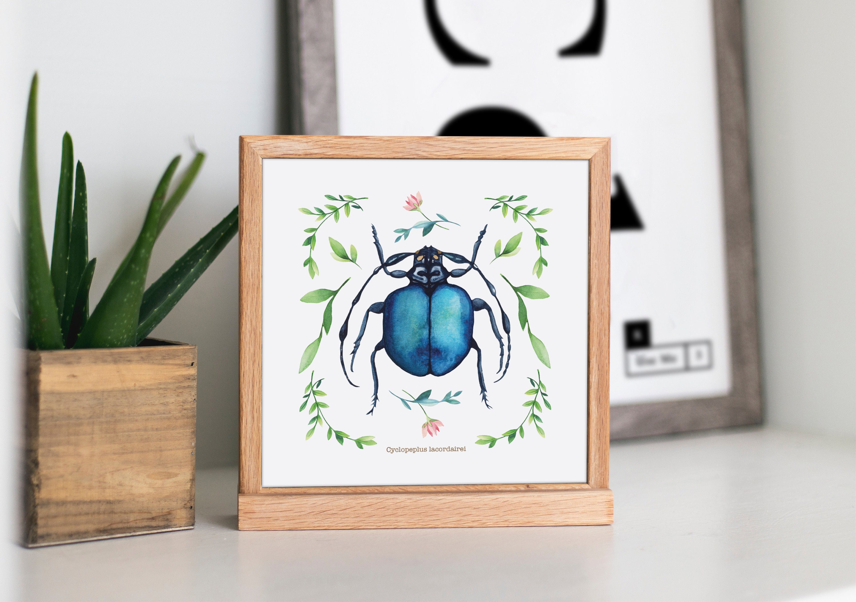 Beetles Art Print Watercolour Beetle Scarab Print - Etsy