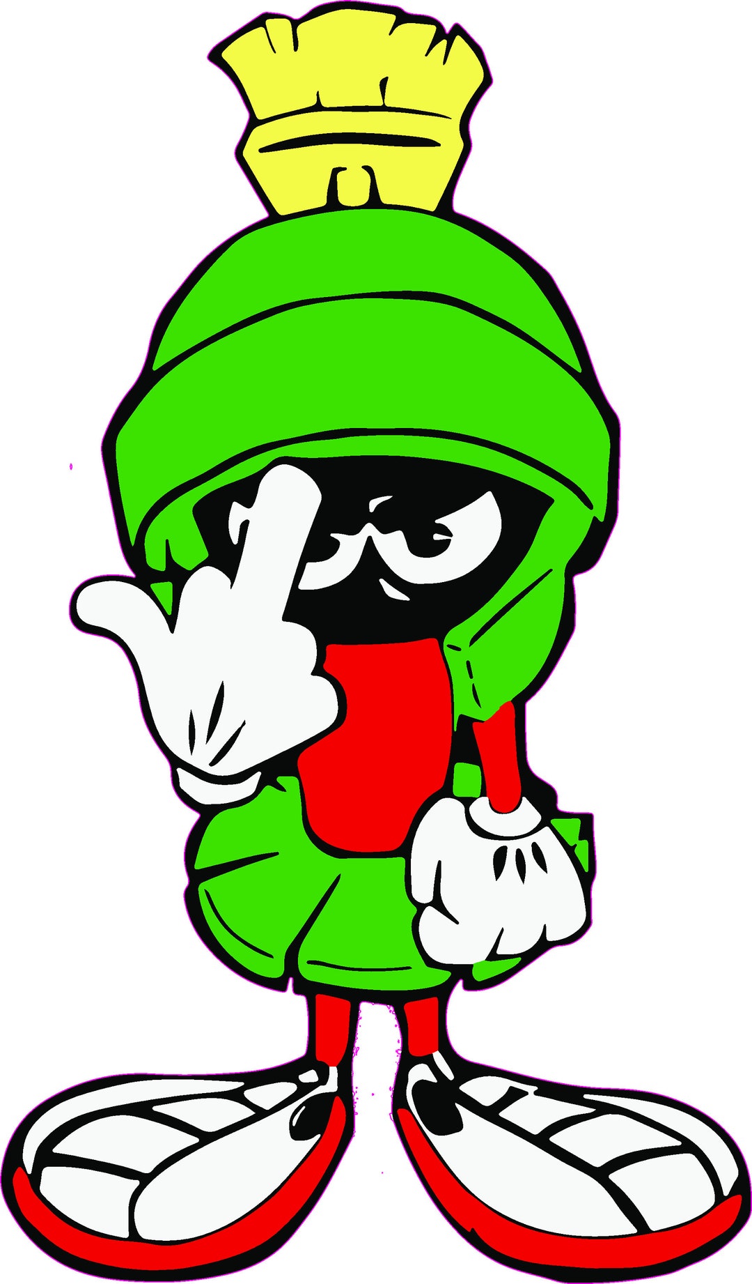 Marvin the Martian Flip off Funny Vinyl Sticker Car Window Decal JDM ...