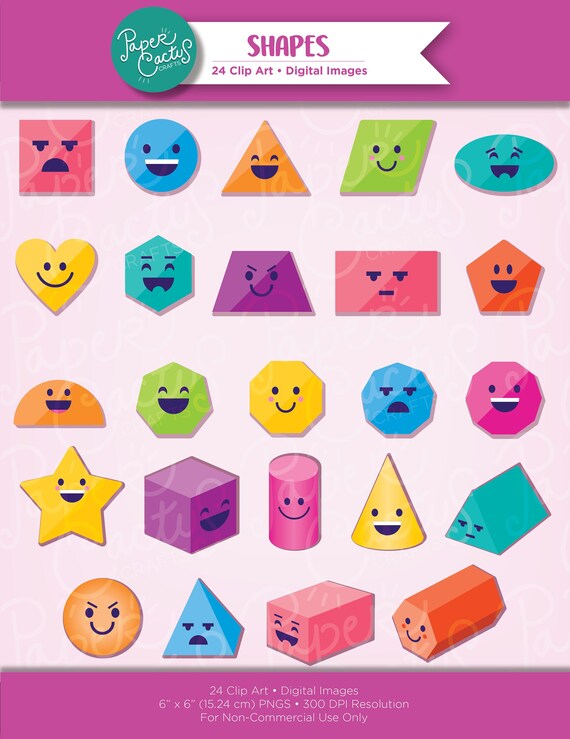 Shape Clipart Instant Download Illustrated Great for - Etsy