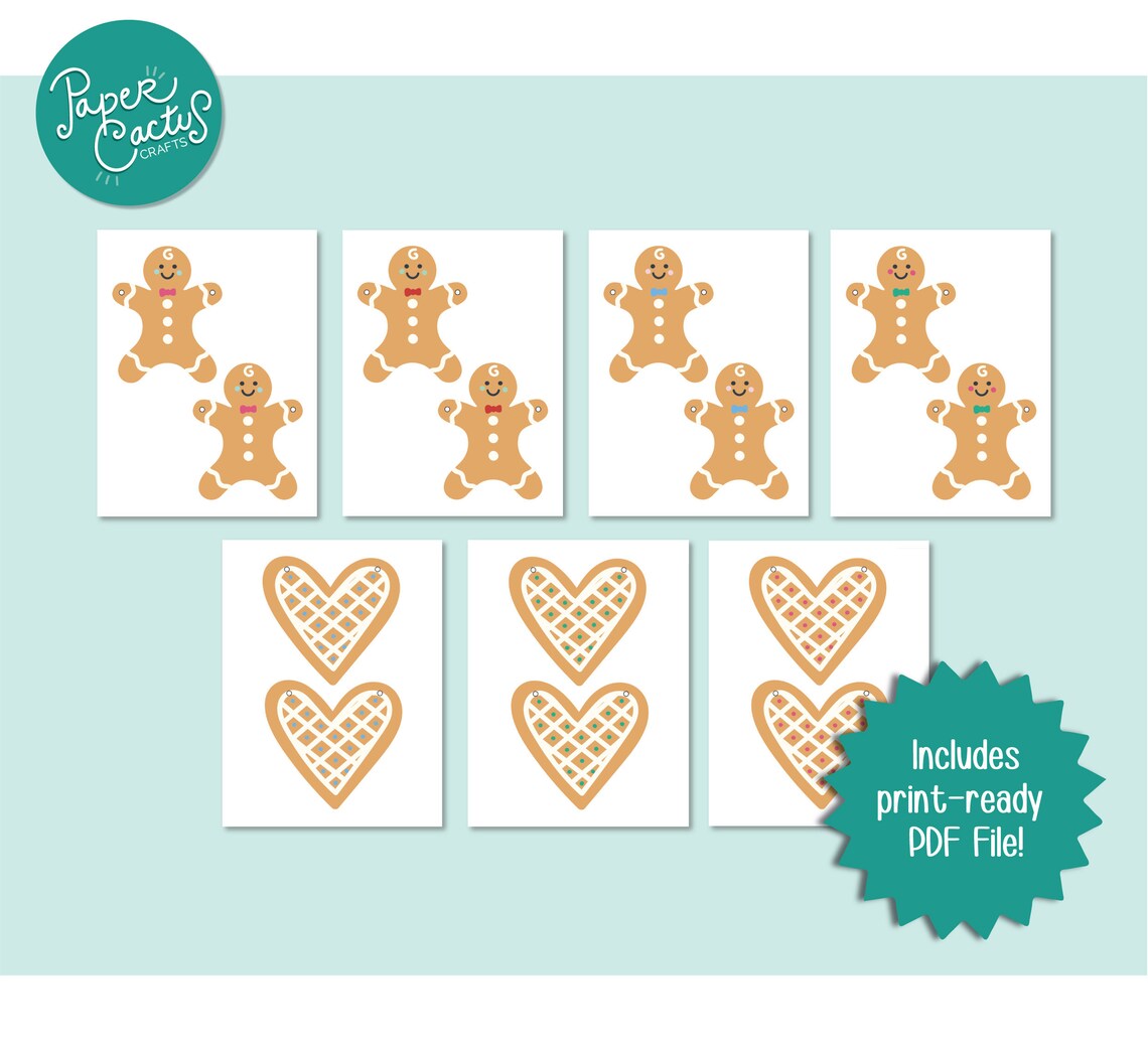 Printable Gingerbread Men Banner Kit DIY Christmas Decor - Etsy Hong Kong