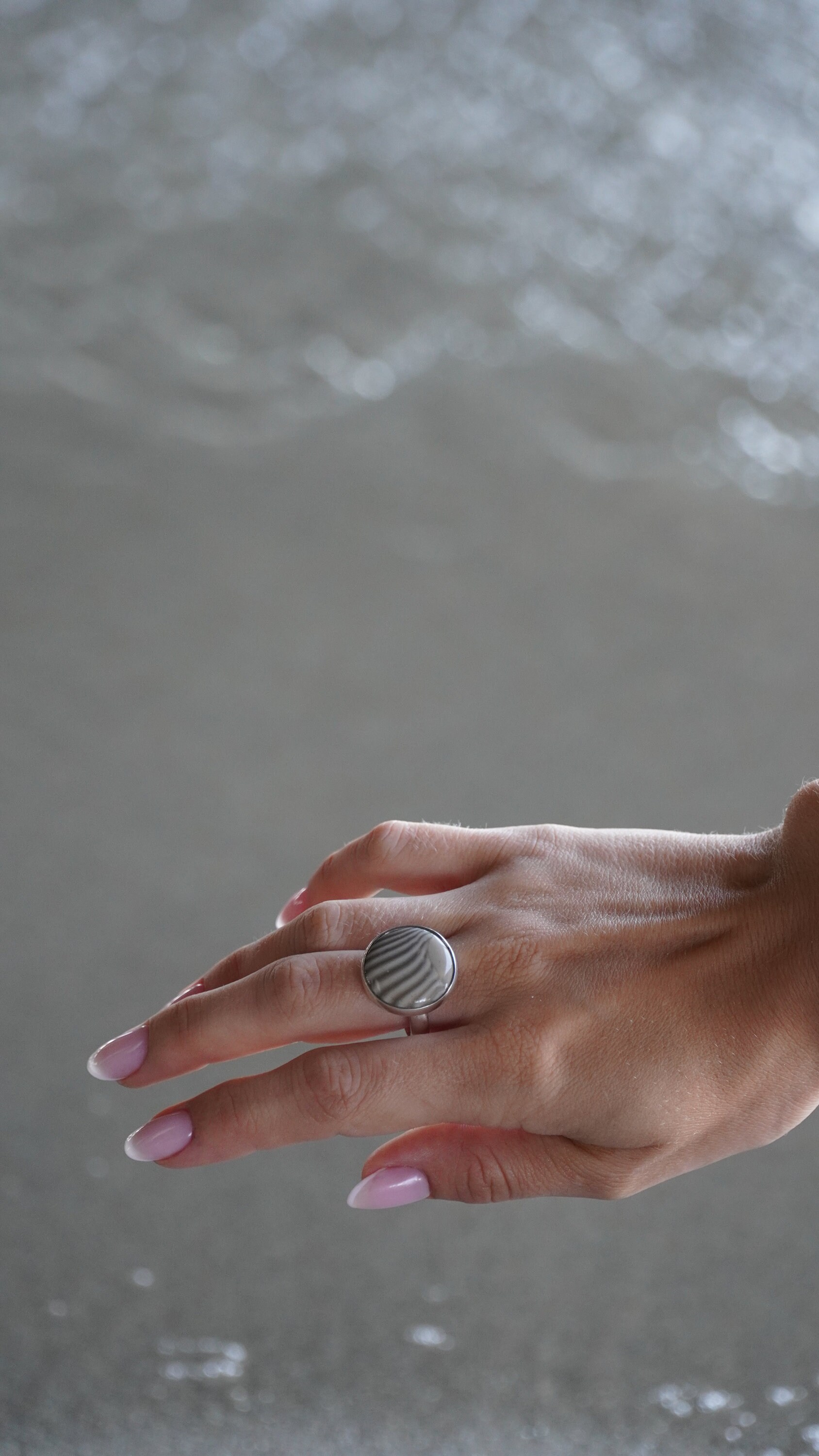 Unique Striped Flint Ring - Rustic Elegance for a Memorable Birthday ...