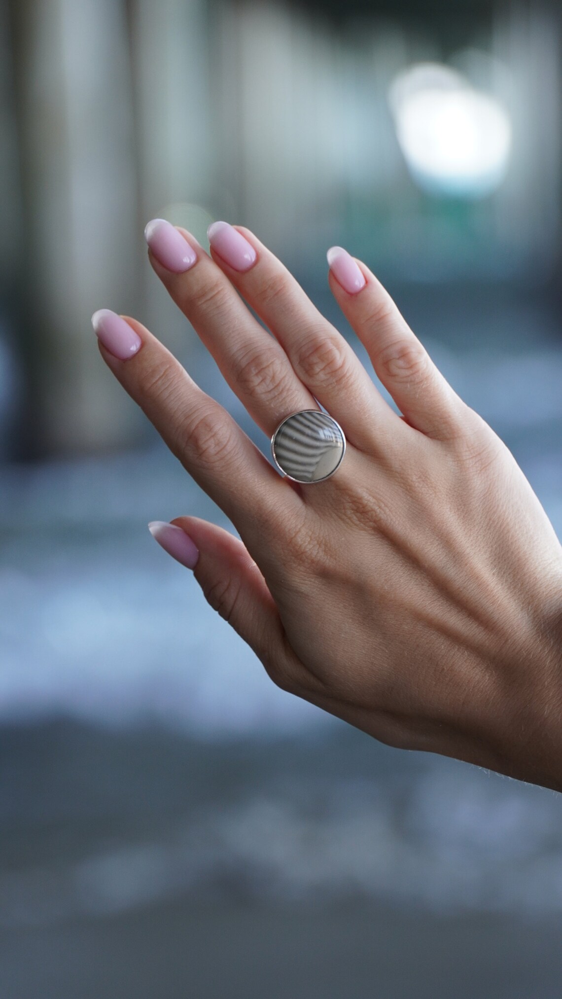 Unique Striped Flint Ring - Rustic Elegance for a Memorable Birthday ...