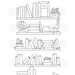 Minimalist Bookshelf Printable Template | DIY Bookshelf Decor | Instant ...