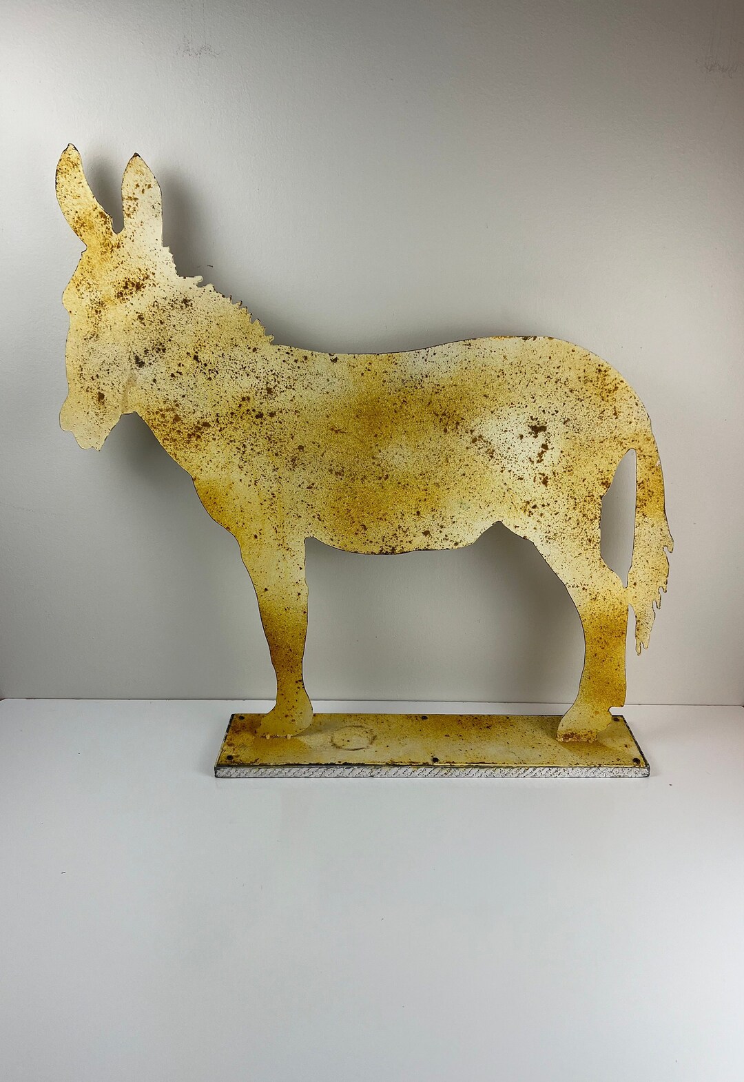 Rustic Farmhouse Donkey Tin Metal Statue Southwest Western - Etsy