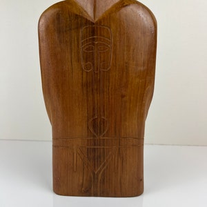 Vintage Original Wooden Statue Moai of the Rapa Nui Easter Island ...