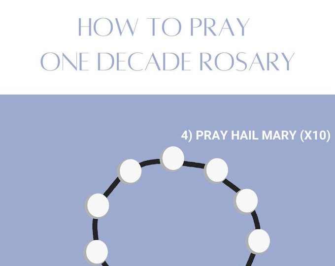 How to Pray One Decade Rosary digital Download - Etsy