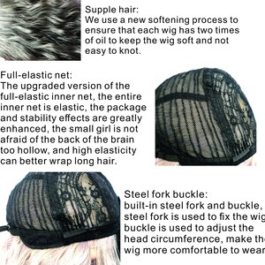 23-inch Dessert Chef Style Wig / Light Blue Wig / Ombre Wig / - Etsy