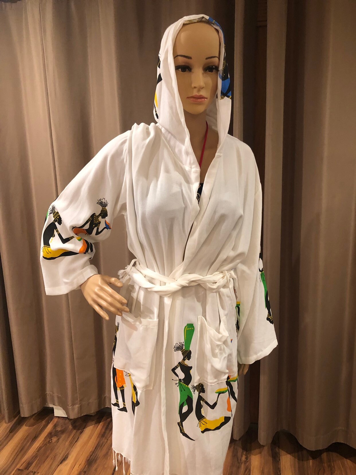 Turkish Cotton Bath & Beach Robe - Etsy UK