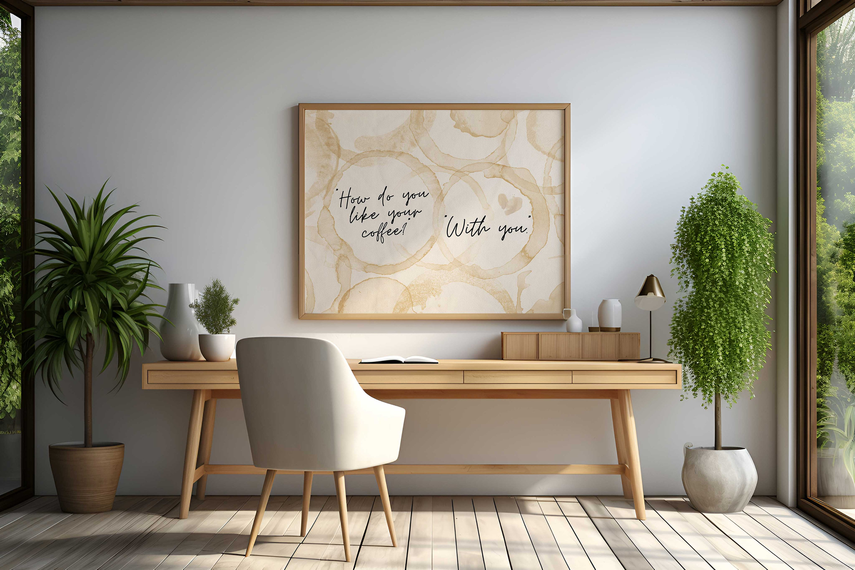 How Do You Like Your Coffee? With You Print, Caffeine Mug Stain Pattern ...