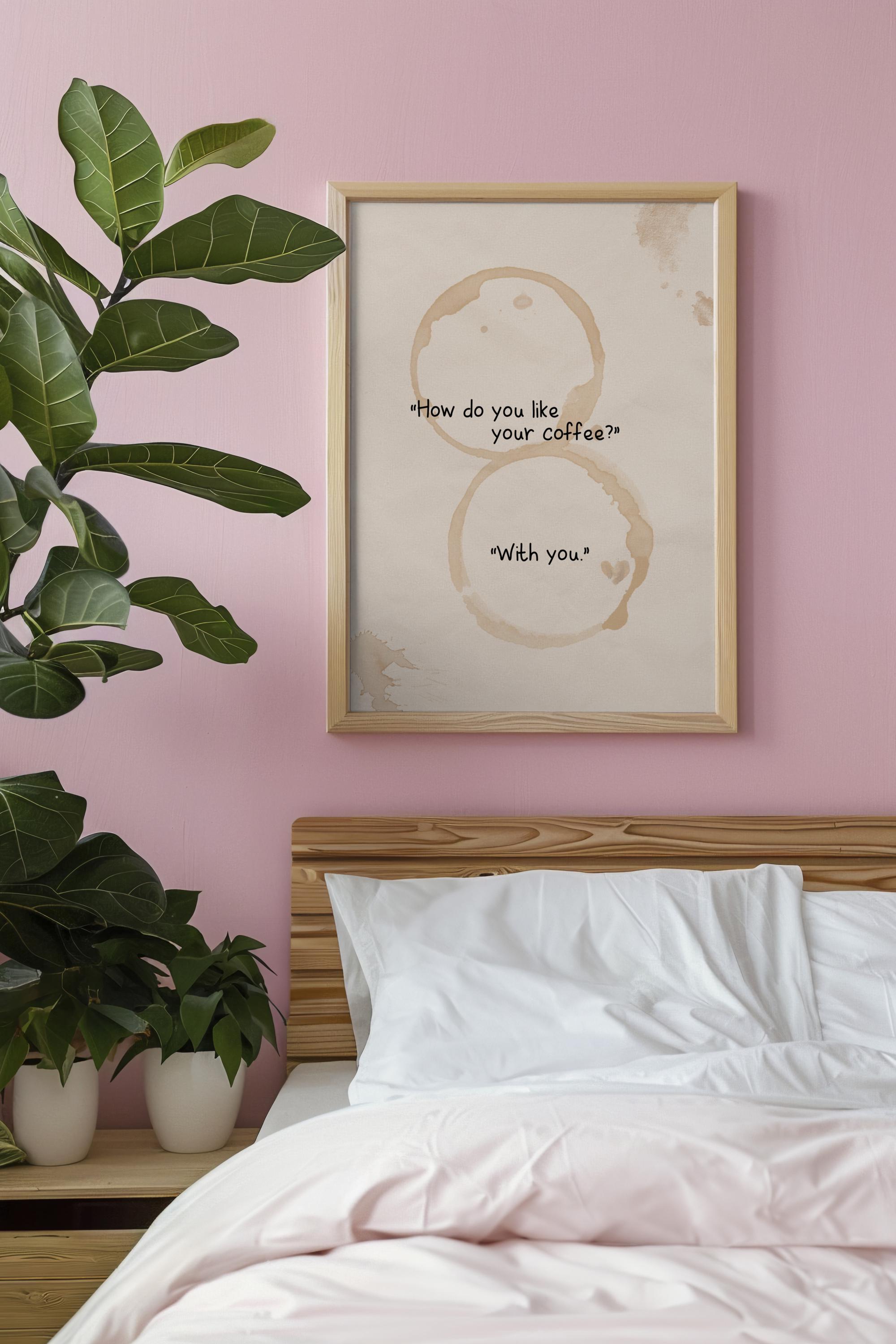 How Do You Like Your Coffee With You Print, Coffeebar Corner Digital ...