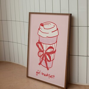 Coffee Girl Croquette Core Breakfast Doodle, Trendy Takeaway Dinner ...