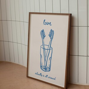 Love Actually is All Around Red Pink Preppy Print, Girly Trendy ...