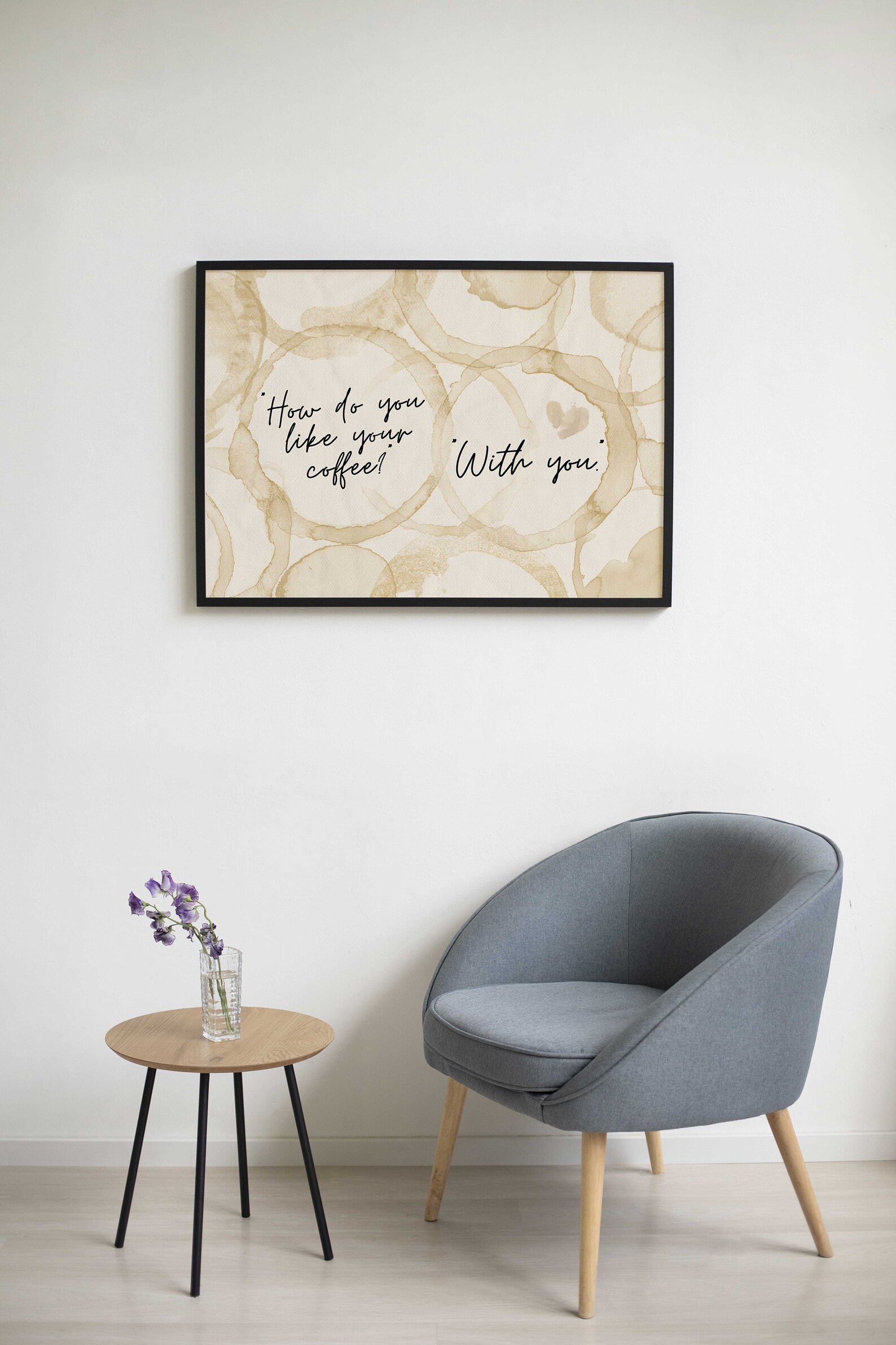 How Do You Like Your Coffee? With You Print, Caffeine Mug Stain Pattern ...