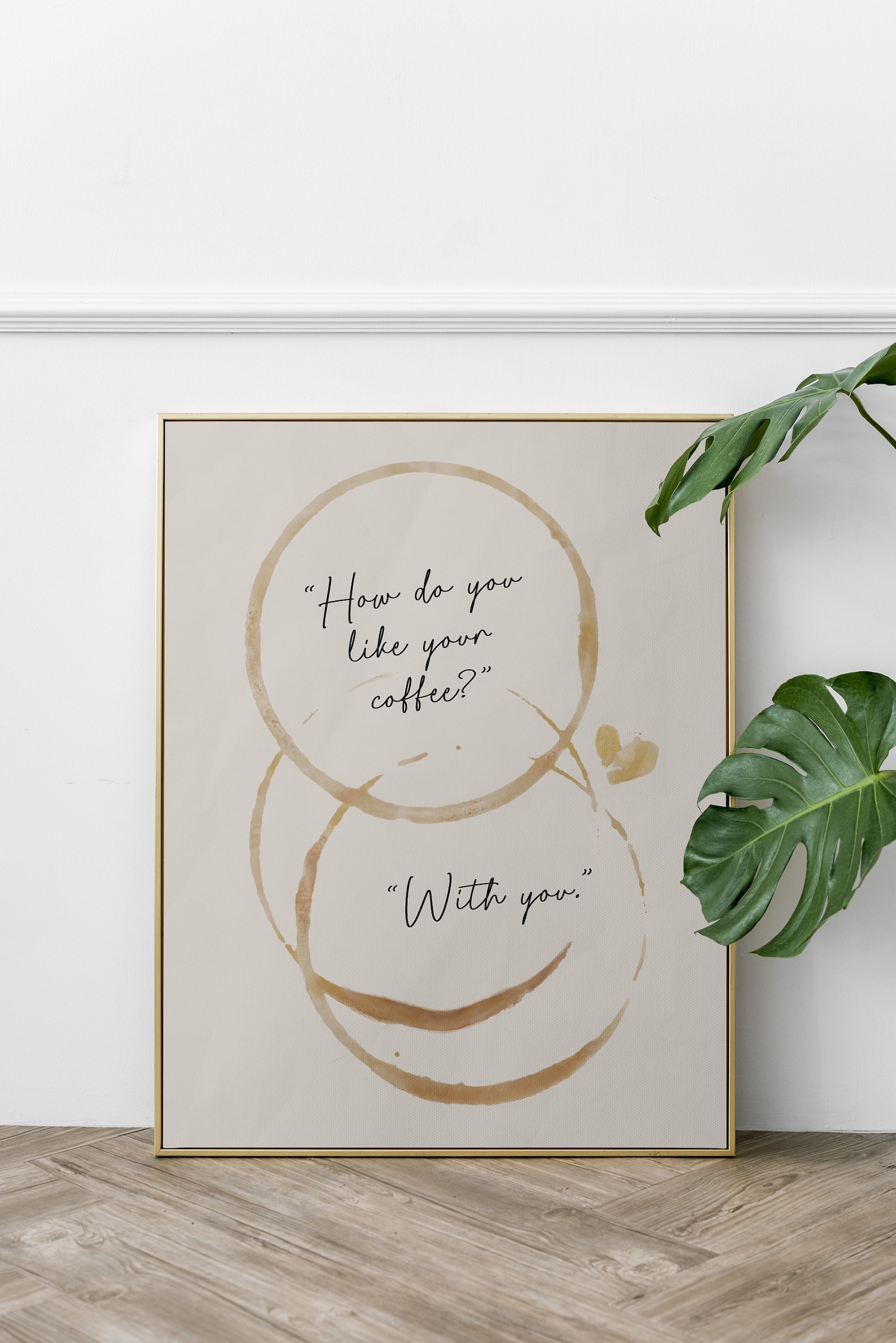 How Do You Like Your Coffee? With You Caffeine Mug Stain Poster, Cafe ...