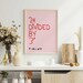 24 Divided by 3 AKA You Ate Preppy Print, Red Pink Girly Sign Poster ...