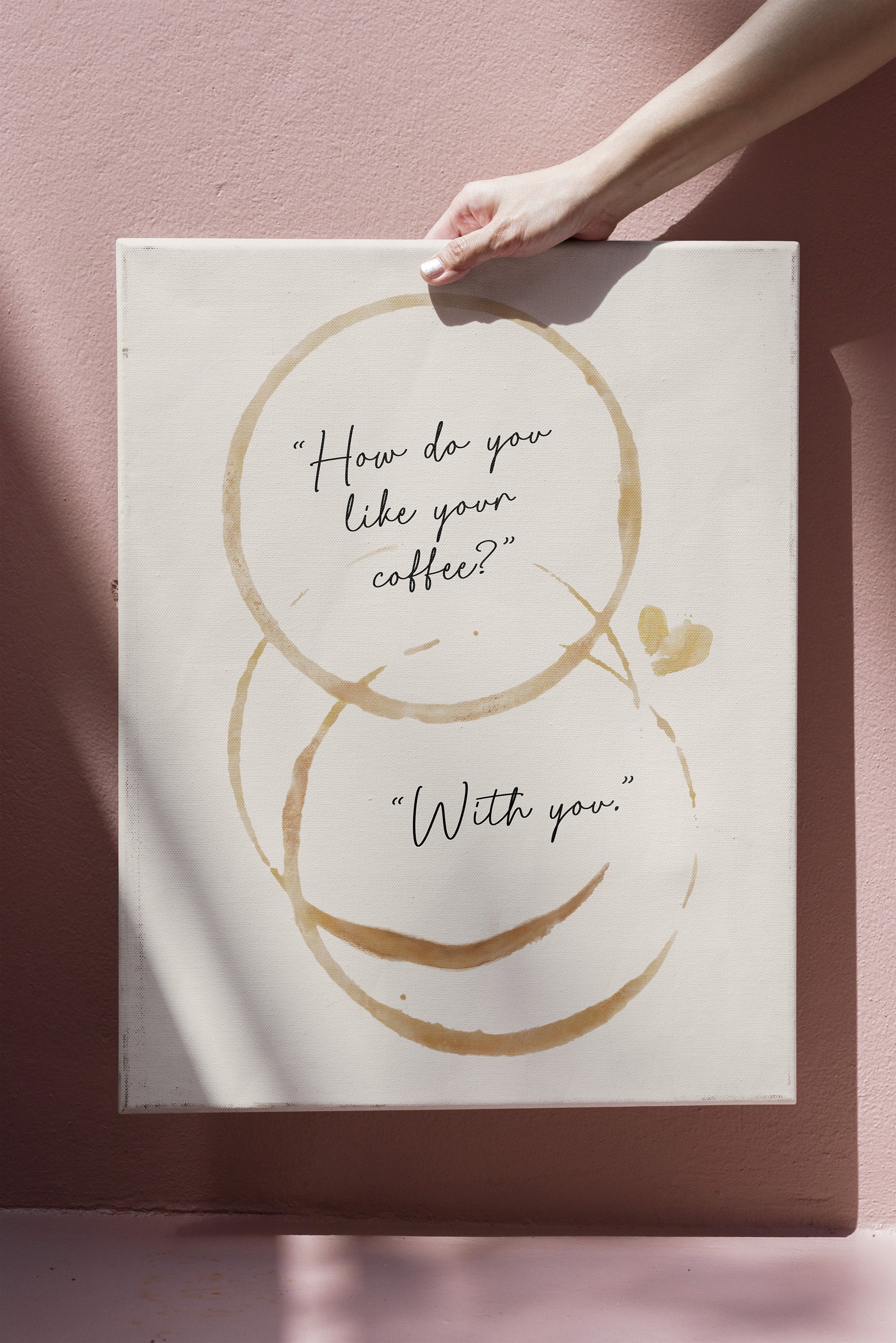 How Do You Like Your Coffee? With You Caffeine Mug Stain Poster, Cafe ...