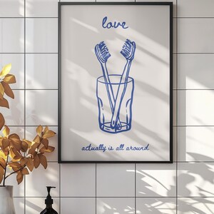 Love Actually is All Around Red Pink Preppy Print, Girly Trendy ...