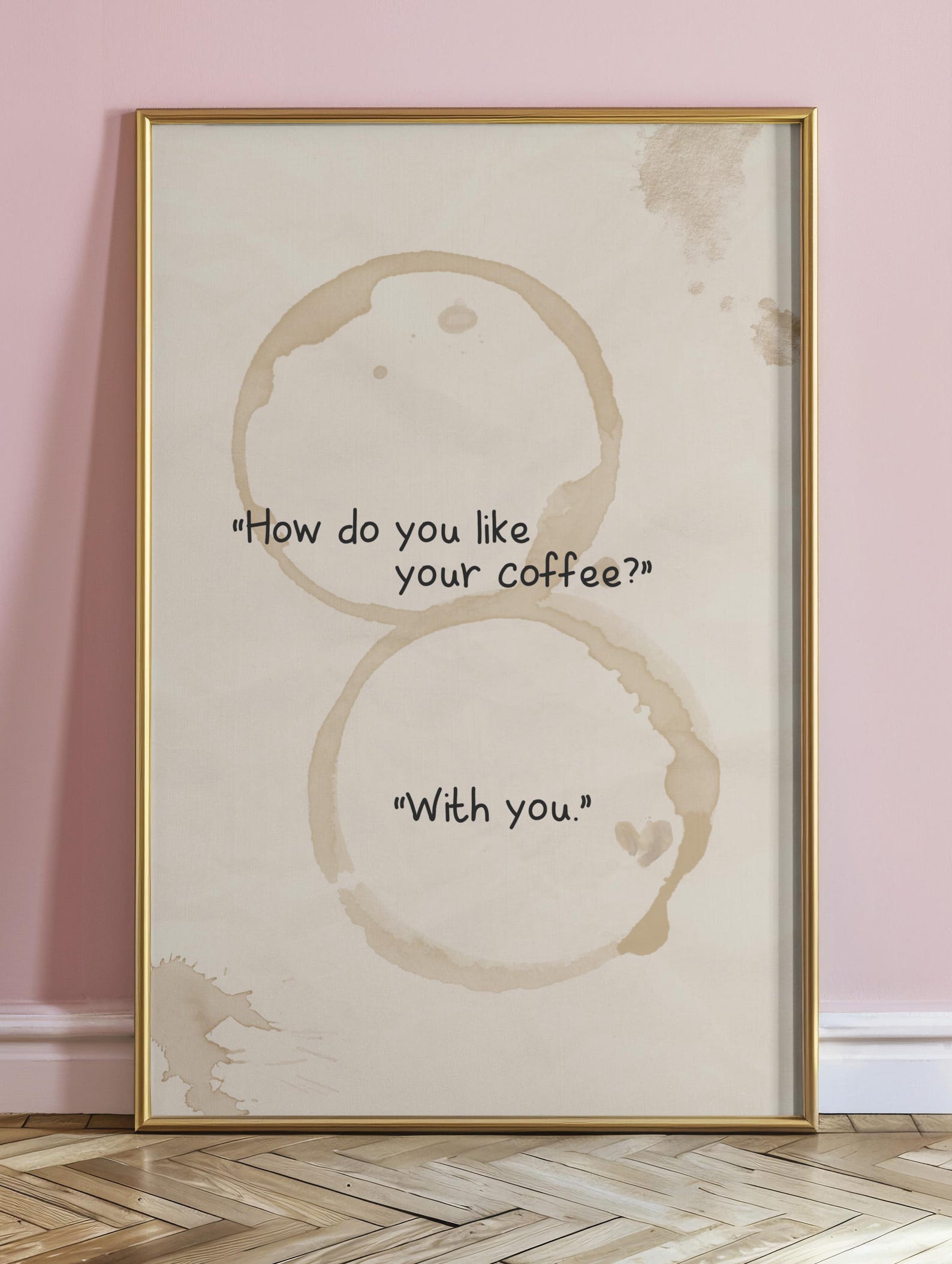 How Do You Like Your Coffee With You Print, Coffeebar Corner Digital ...