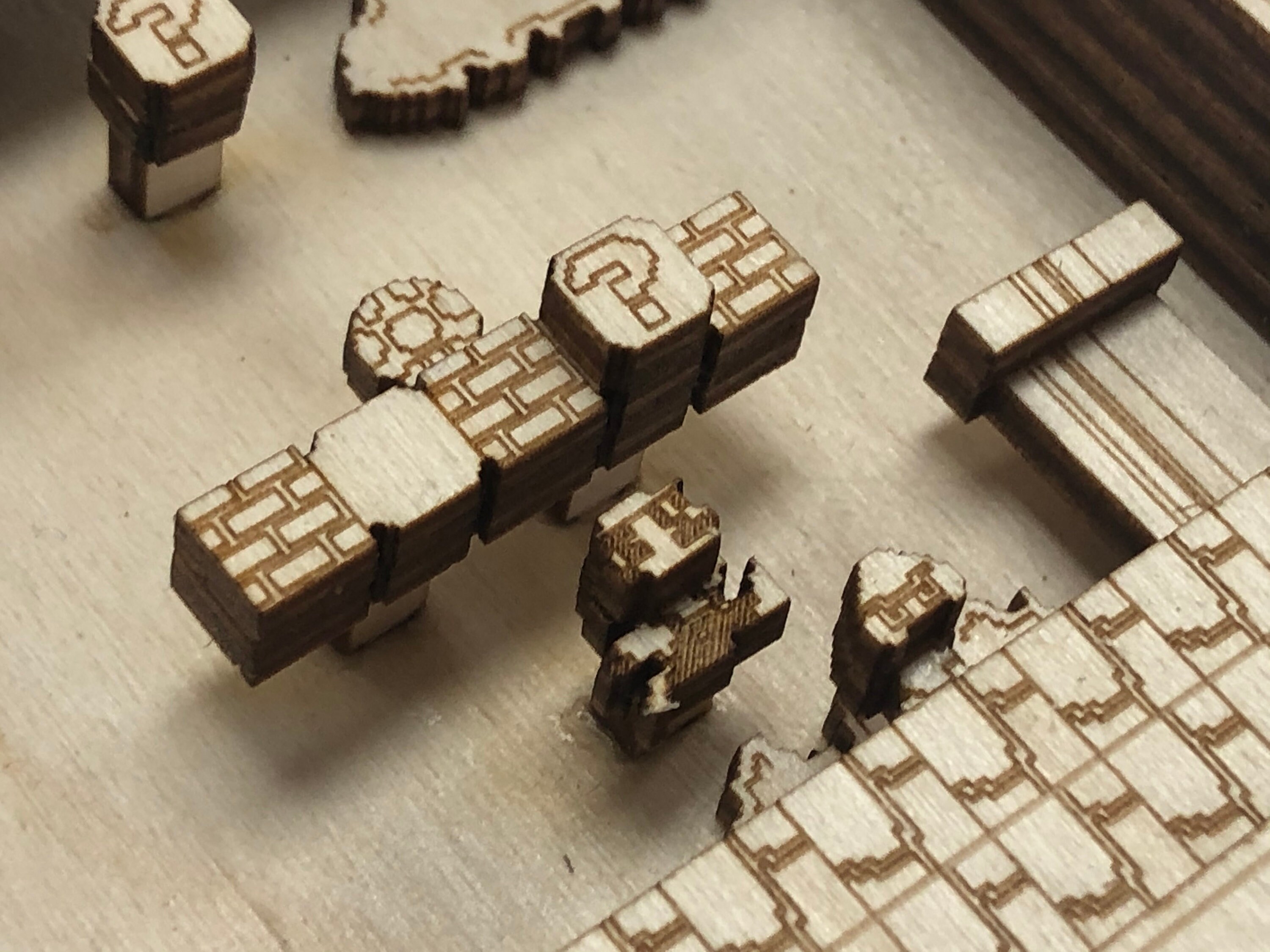 Super Mario Bros. 1-1 Wood Art Model, Nintendo - Etsy