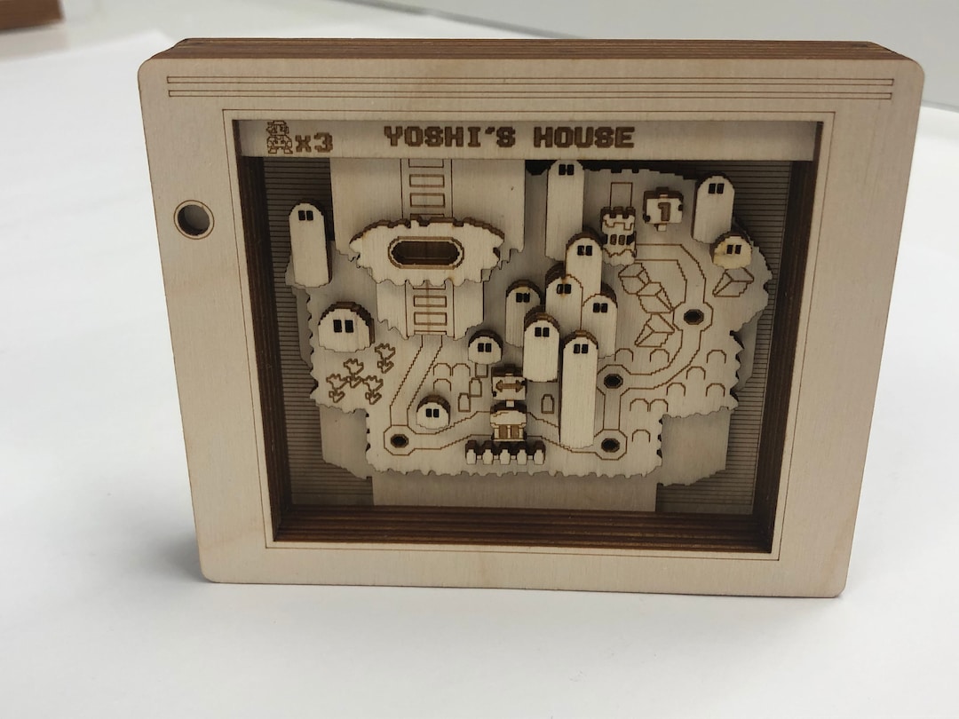 Super Mario Bros. Map Wood Art Model, Nintendo - Etsy
