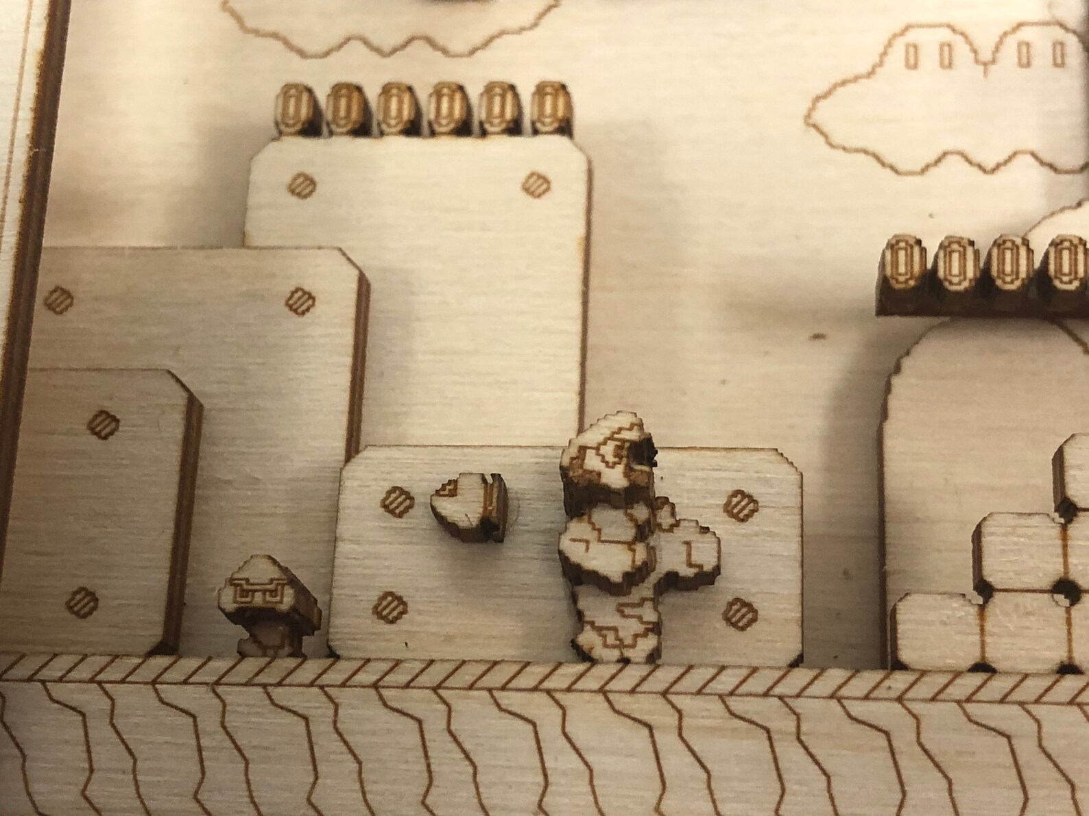 Super Mario Bros. 3 Wood Model, Nintendo - Etsy