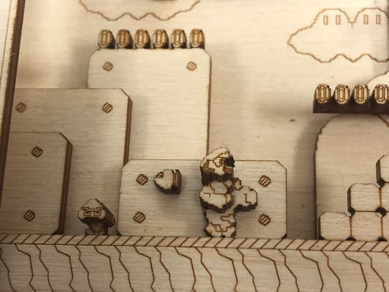 Super Mario Bros. 3 Wood Model, Nintendo - Etsy