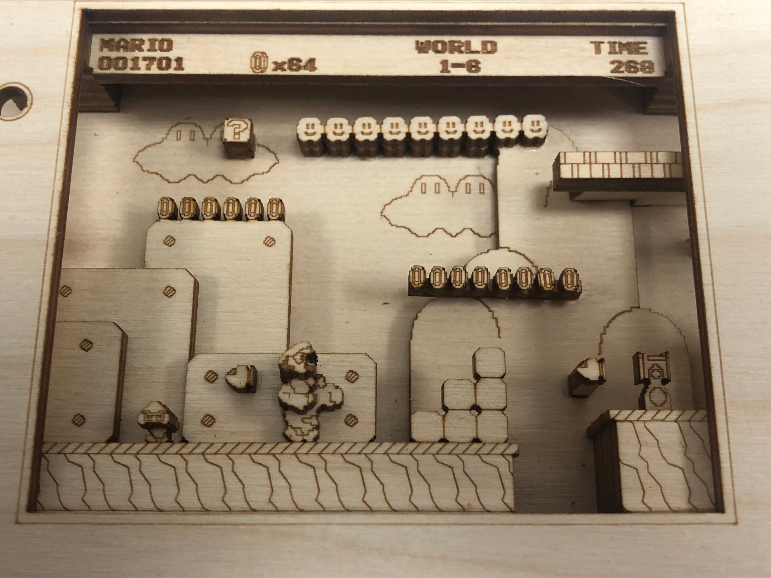 Super Mario Bros. 3 Wood Model Nintendo | Etsy