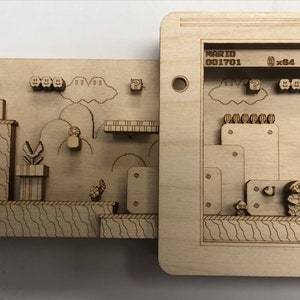 Super Mario Bros. 3 Wood Model, Nintendo - Etsy