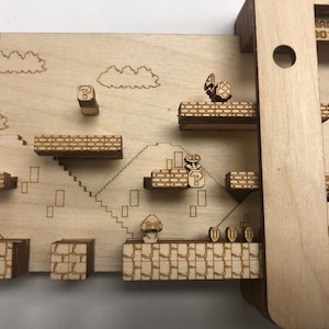 Super Mario Bros. World 1-1 Panorama Wood Model, Nintendo - Etsy Canada