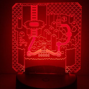 Super Mario World 3 Acrylic Lamp, Light, Scene (1), Nintendo - Etsy
