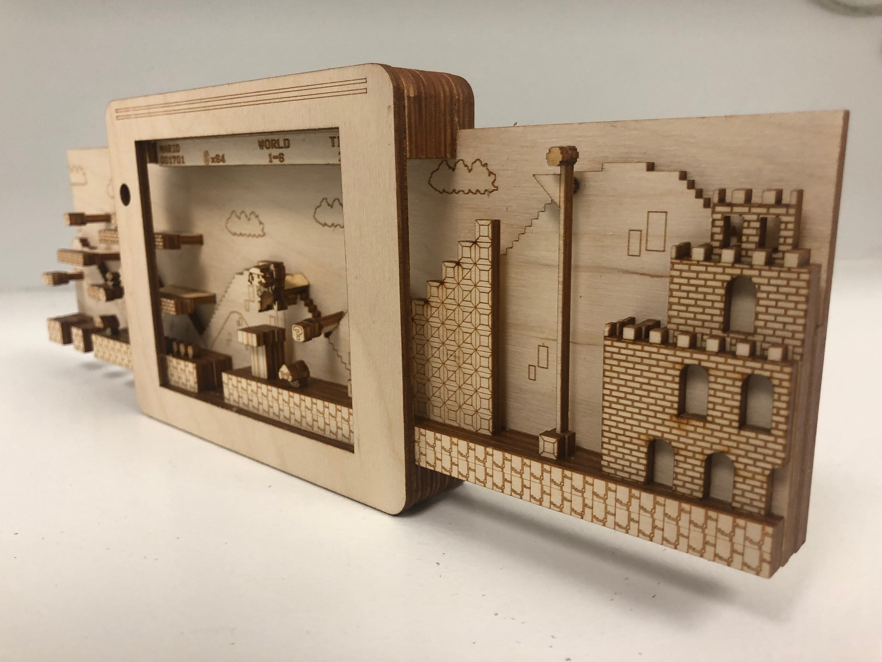 Super Mario Bros. World 1-1 Panorama Wood Model, Nintendo - Etsy Canada