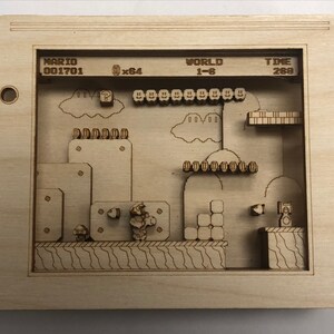Super Mario Bros. 3 Wood Model, Nintendo - Etsy UK
