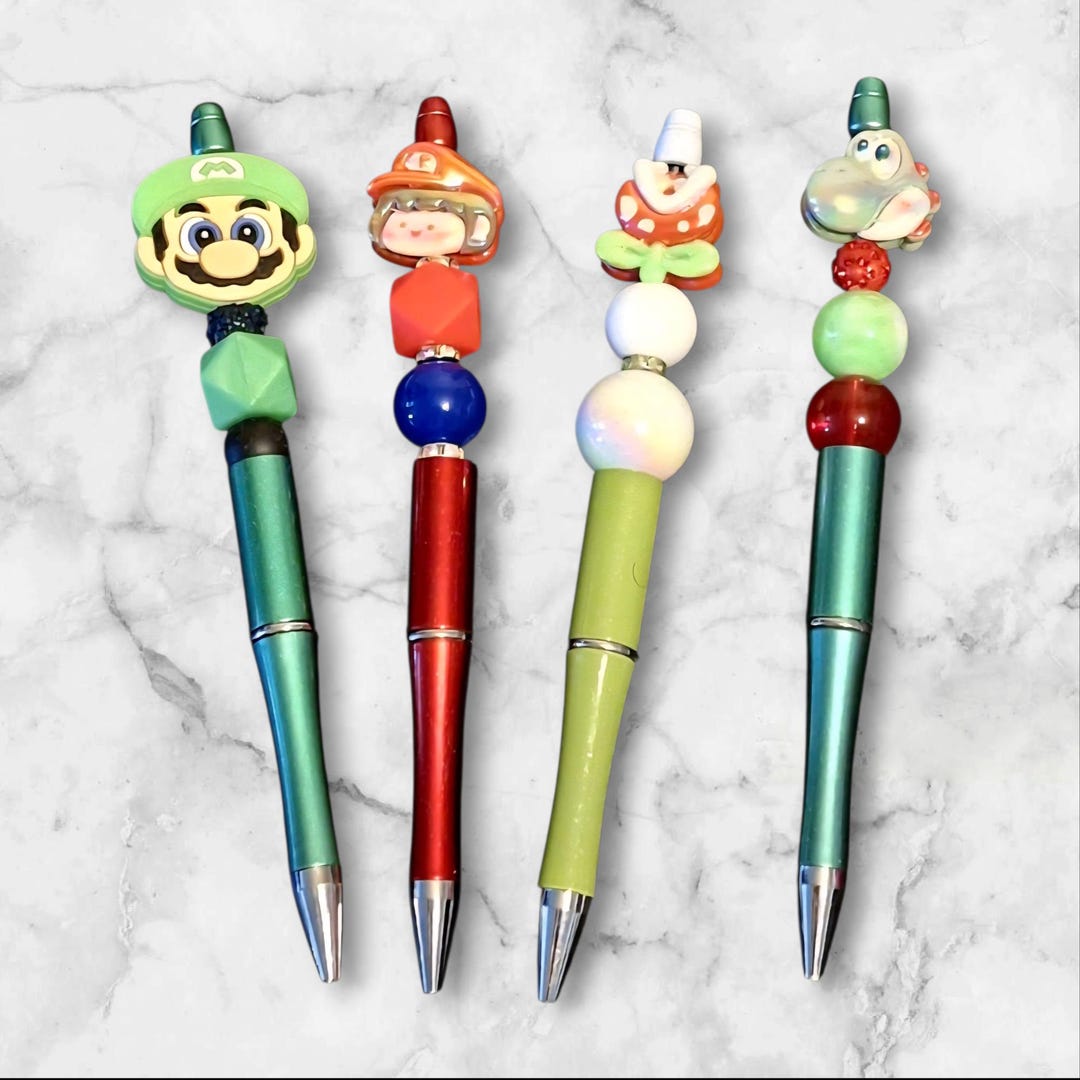 Gamer Beaded Pens – Fun Video Game-inspired Pen Set for Fans ...