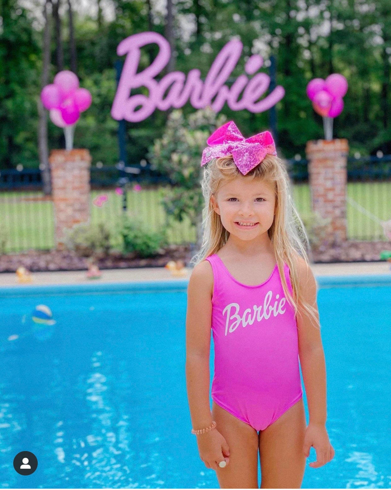 Kids Custom One Piece Swimsuits Your text swimsuit Pink Red | Etsy