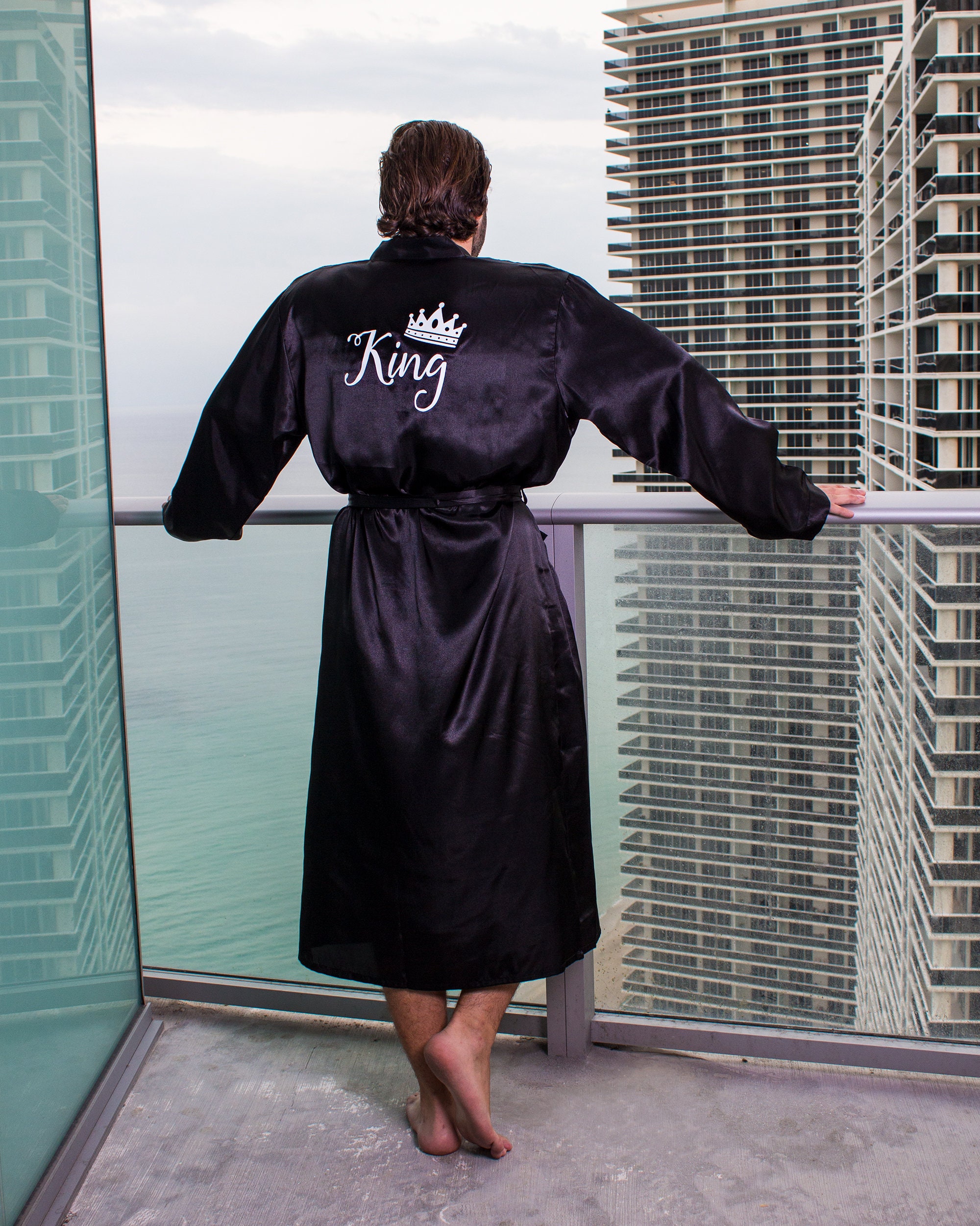 Men's Satin Robes Father's Day Gift Custom Men's | Etsy