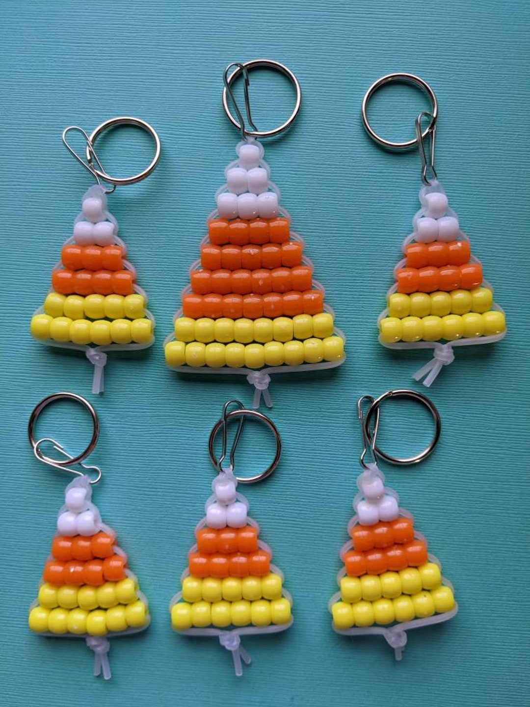 Candy Corn Keyrings - Etsy