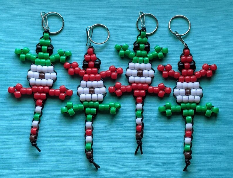 Festive Colored Lizard Keyrings - Etsy