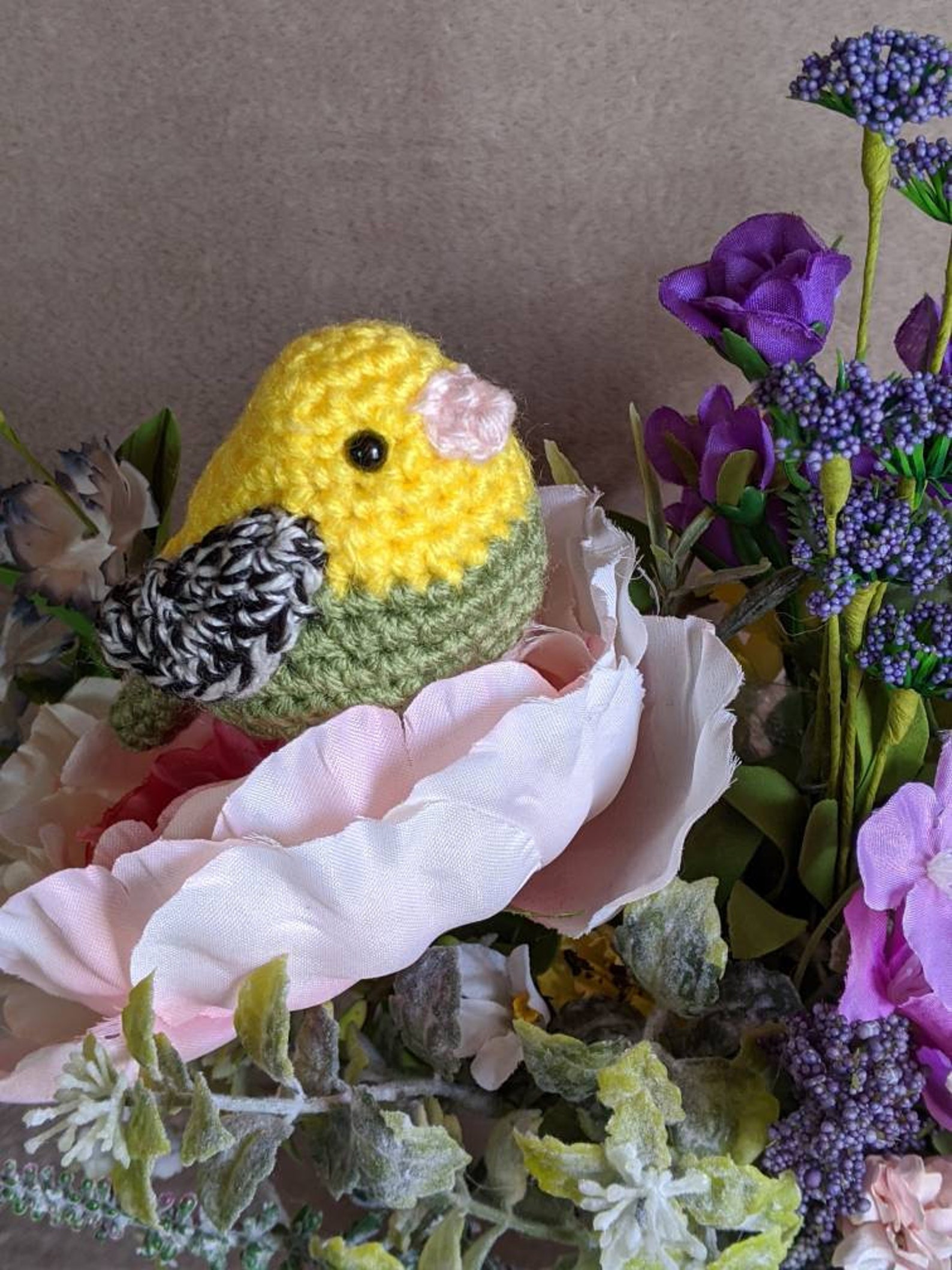 Crocheted Bird-mini Parakeet - Etsy
