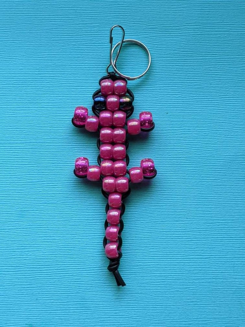 Mini Pearl/glitter Lizard Keyrings - Etsy