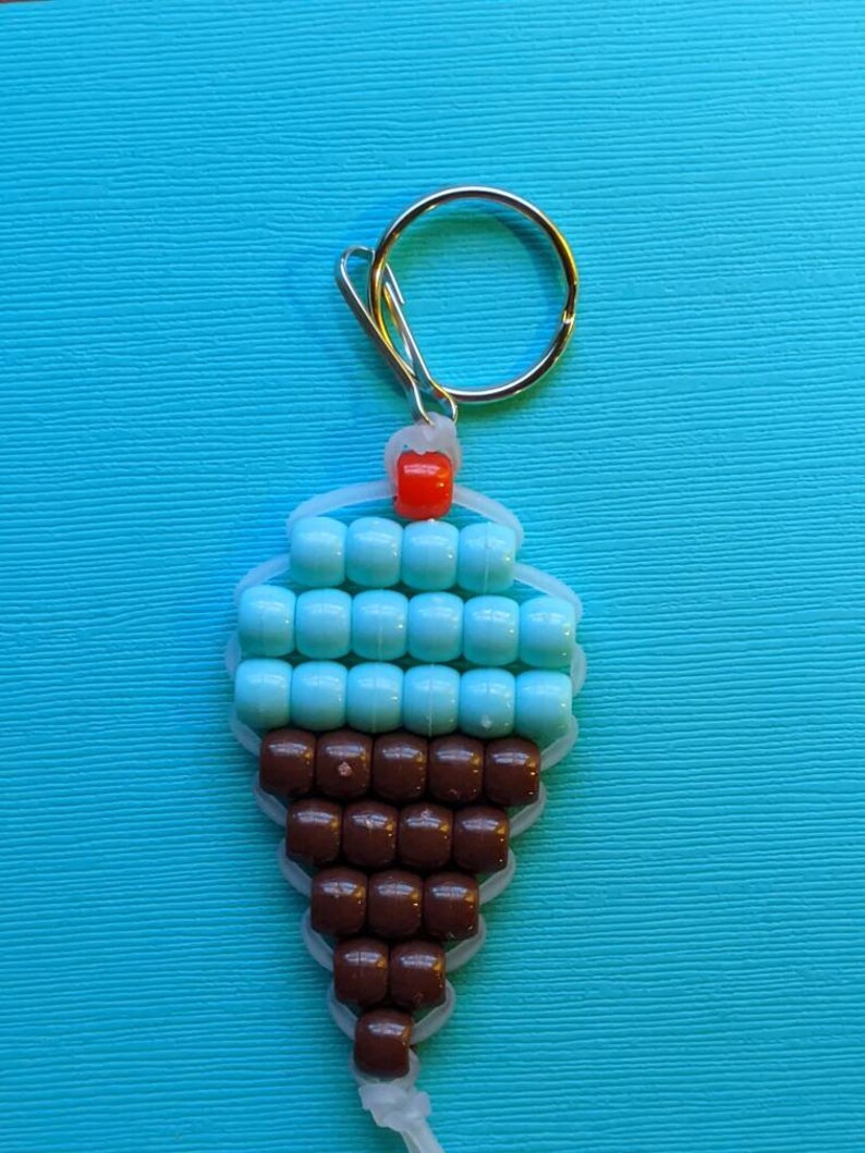 Ice Cream Cone Keyrings - Etsy