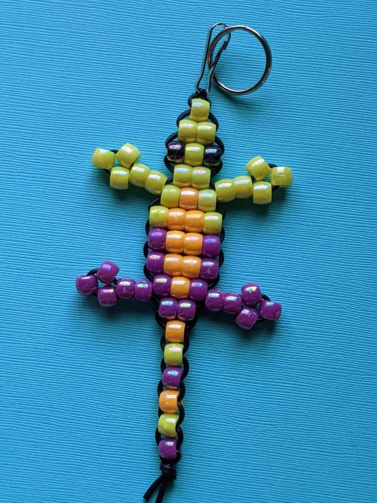 Splash Colored Lizard Keyrings | Etsy