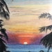Drawing- "island Sunset" - Etsy